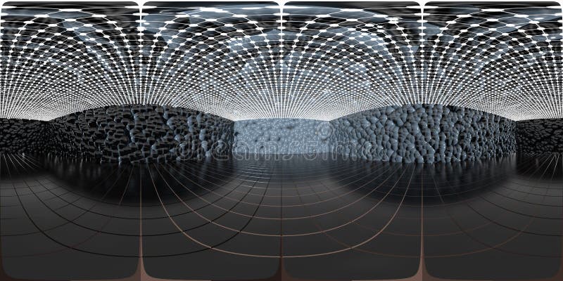 Vr 360 Studio Panorama Mit Reflexionen 3d Hdri Stock Abbildung ...