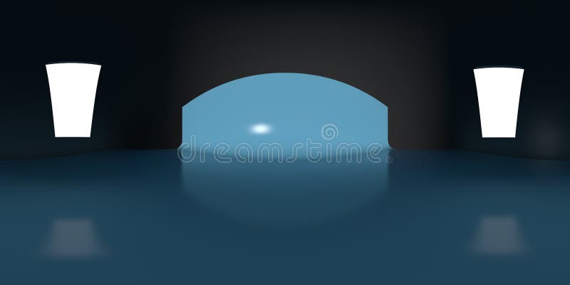 VR 360 Studio Panorama with Reflections Animation 3D Hdri Stock ...