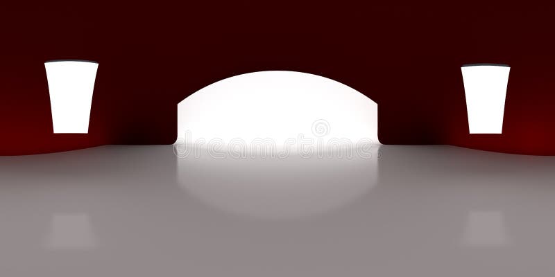 VR 360 Studio Panorama with Reflections Animation 3D Hdri Stock ...