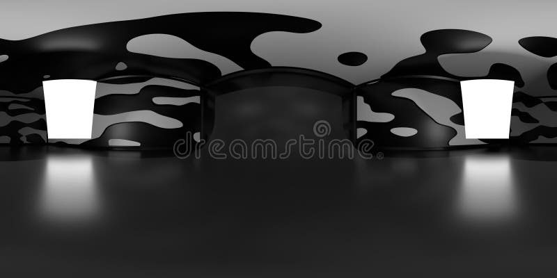 VR 360 Studio Panorama with Reflections. Animation 3D Hdri Stock ...
