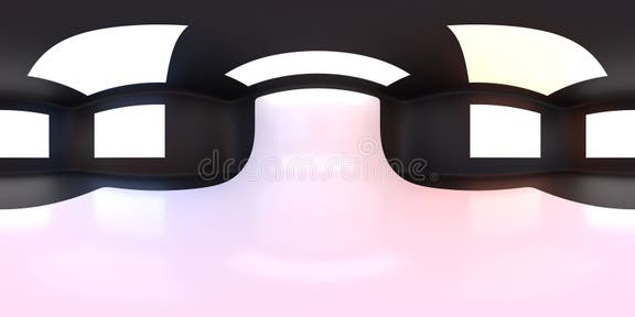 VR 360 Studio Panorama with Reflections. Animation 3D Hdri Stock ...