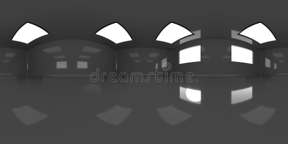 VR 360 Studio Panorama with Reflections. Animation 3D Hdri Stock ...