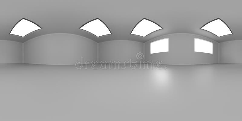 VR 360 Studio Panorama with Reflections. Animation 3D Hdri Stock Image ...