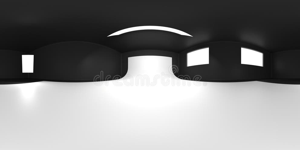 VR 360 Studio Panorama with Reflections. Animation 3D Hdri Stock ...