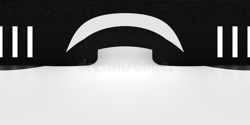 VR 360 Studio Panorama with Reflections. Animation 3D Hdri Stock Image ...