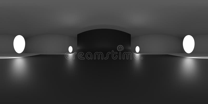 VR 360 Studio Panorama with Reflections. Animation 3D Hdri Stock Image ...