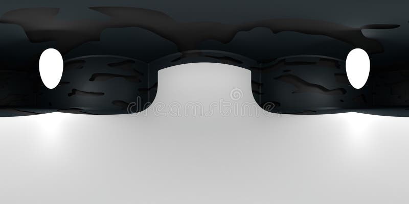 VR 360 Studio Panorama with Reflections. Animation 3D Hdri Stock ...