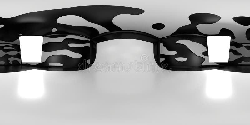 VR 360 Studio Panorama with Reflections. Animation 3D Hdri Stock ...