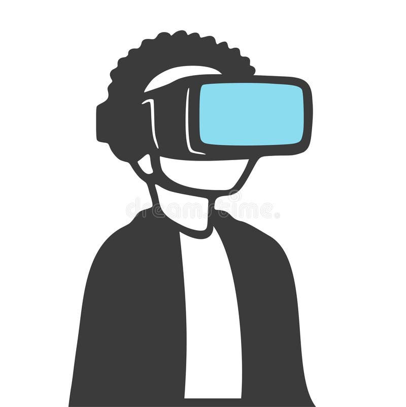 VR tech illustration stock vector. Illustration of innovation - 358594868