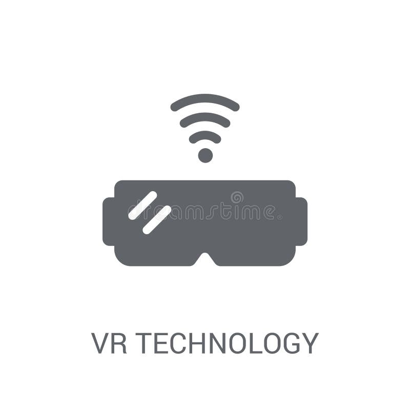 VR Technology Icon. Trendy VR Technology Logo Concept on White B Stock ...