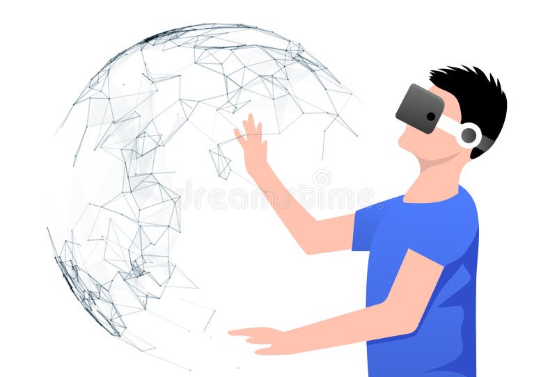 VR Vector Reality Illustration. Virtual Reality Vector Flat Concept ... VR Vector Reality Illustration. Virtual Reality Vector Flat Concept ...