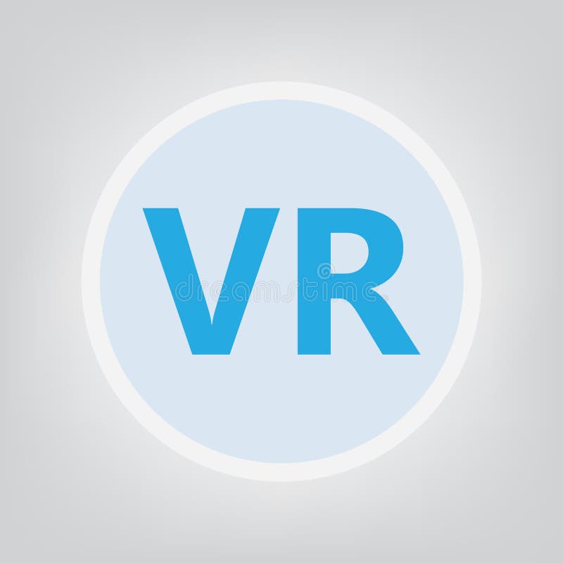 VR virtual reality acronym stock vector. Illustration of word - 127205102