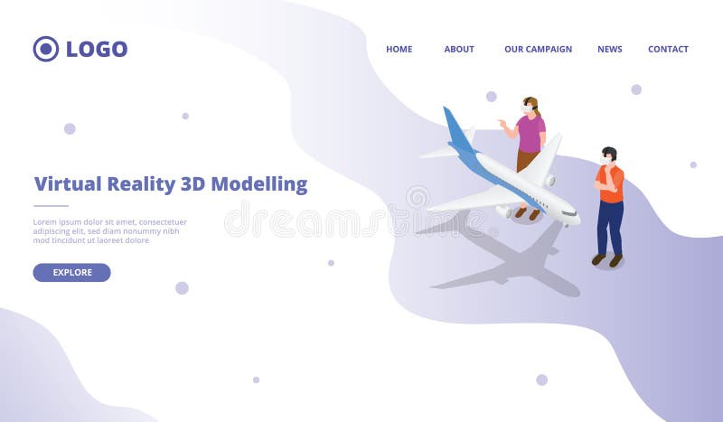 Vr Virtual Reality for 3d Modelling Object for Website Template or ...