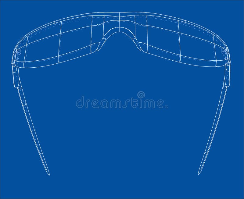 VR Virtual Reality Glasses Concept. Vector Stock Vector - Illustration ...