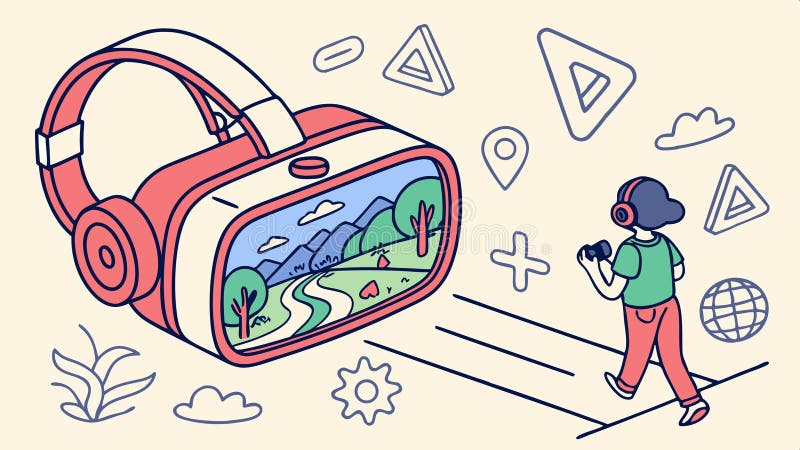 VR Virtual Reality Headset, Technology and Gaming for Immersive ...