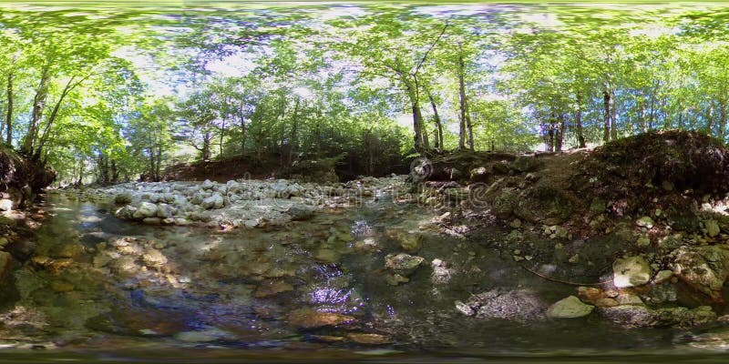 360 VR Waterfall in Mountains Stock Video - Video of hiking, nature ...