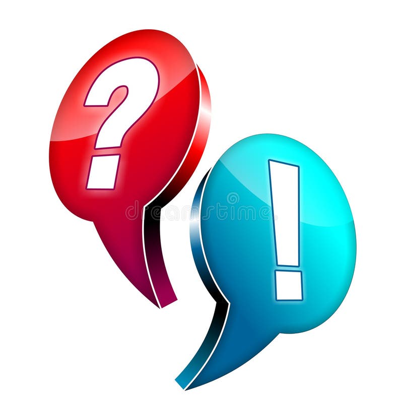 Vraag en antwoord stock illustratie. Illustration of geschil - 37767226
