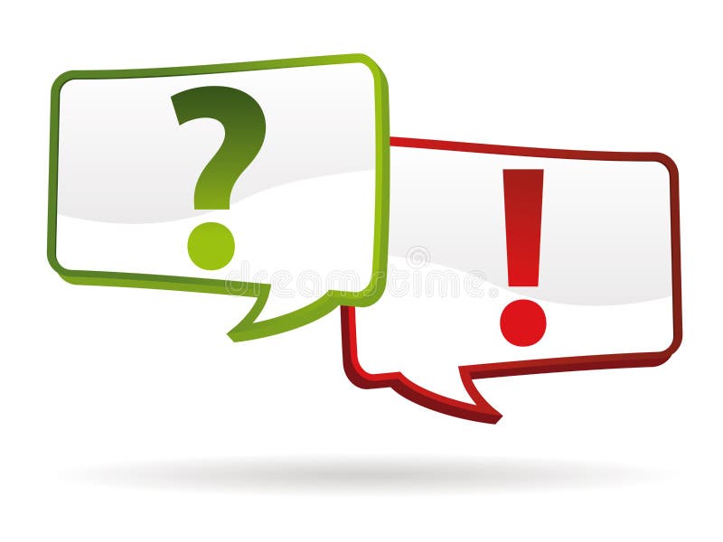 Vraag- en antwoord tekens vector illustratie. Illustration of internet ...