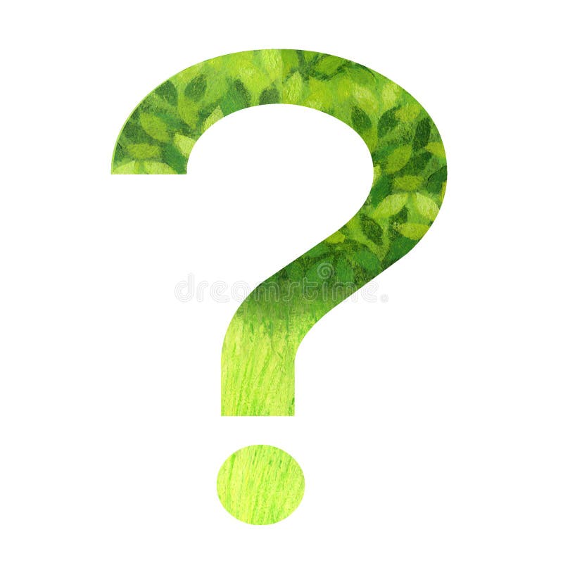 Vraagteken stock illustratie. Illustration of nave, biologisch - 37970448