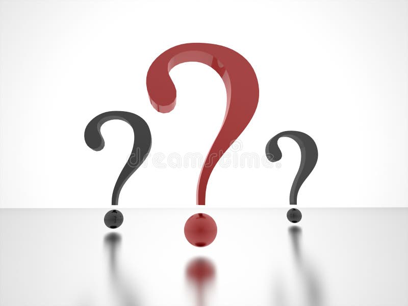 Vraagteken in pijlen stock illustratie. Illustration of cirkel - 18673621