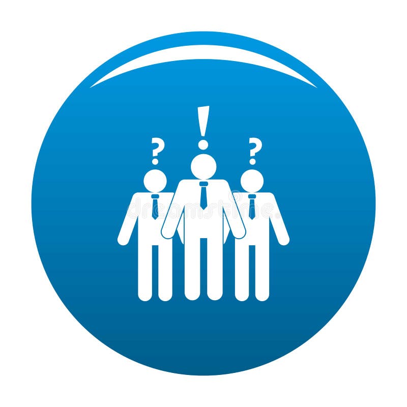 Het Vragen Van Groepswerkpictogram, Eenvoudige Stijl Vector Illustratie ...