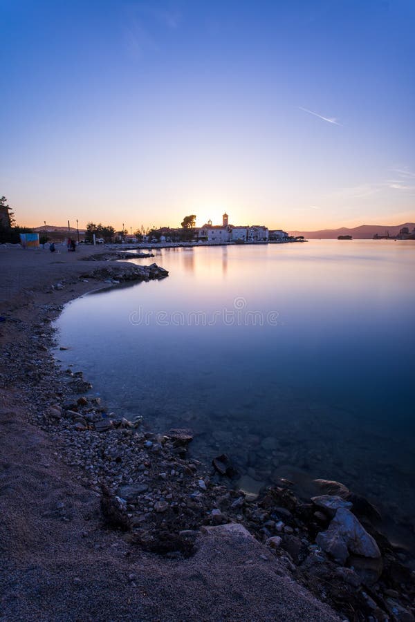 Vranjic View at Sunset, Croatia Stock Photo - Image of dalmatia ...