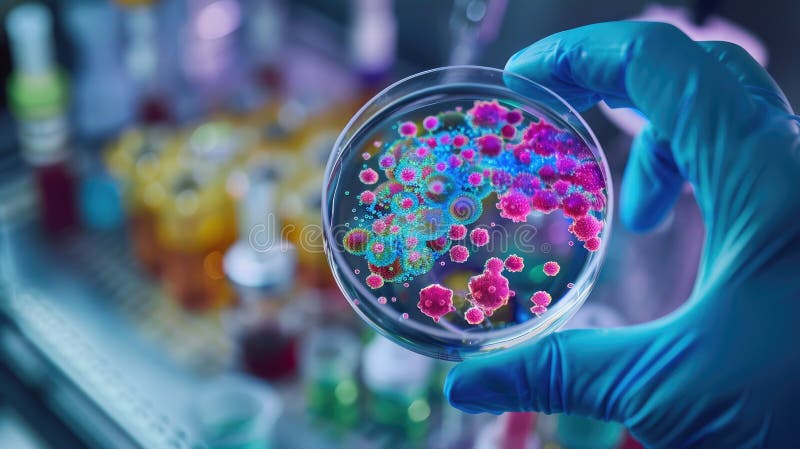 VRE Bacteria in a Clinical Laboratory Setting, Showcasing Microscopic ...