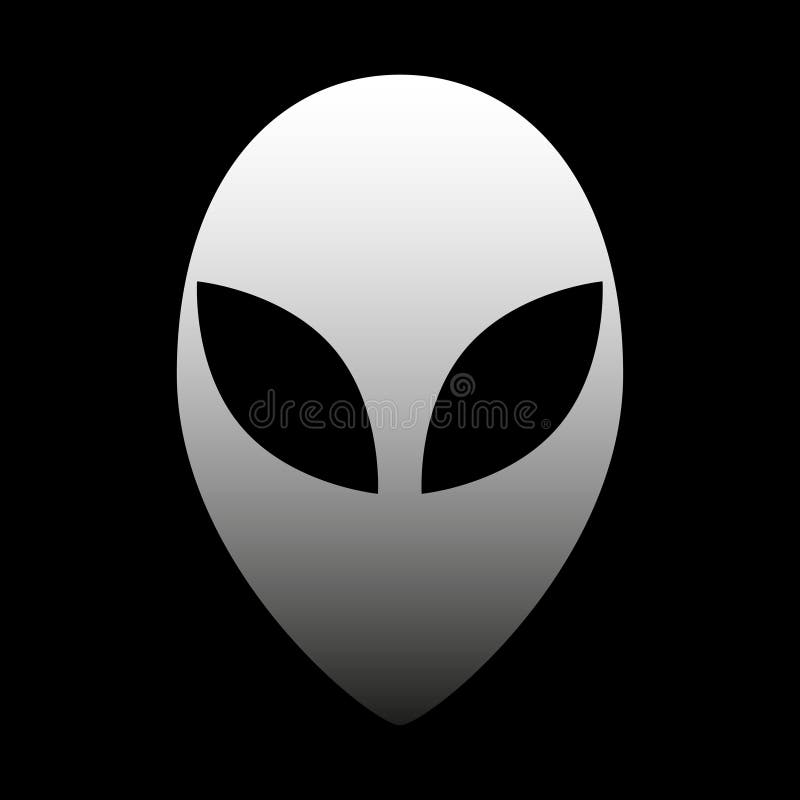 Alien-pictogramset Vier Eenvoudige Symbolen in Verschillende Stijlen ...