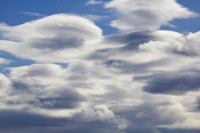 De Vreemde Vorming Van De Cirruswolk Over Las Vegas, Nevada Stock Foto ...