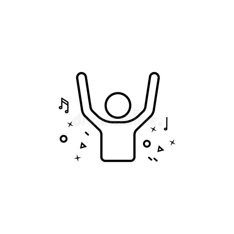 Blij Pictogram in De Schemering Van Birthday Element Van ...