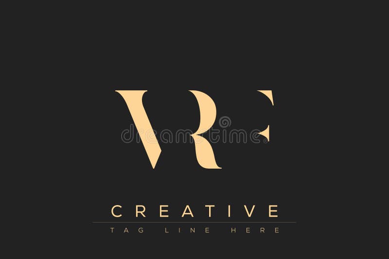 VRF Abstract Letter Logo Design Stock Illustration - Illustration of ...