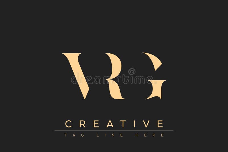 VRG Abstract Letter Logo Design Stock Illustration - Illustration of ...