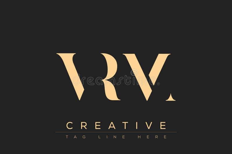 VRM Abstract Letter Logo Design Stock Illustration - Illustration of ...