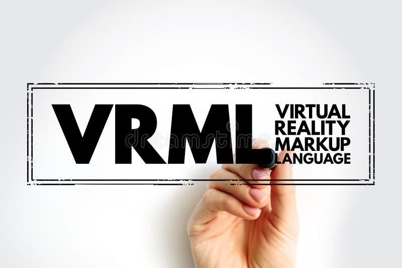 Vrml Marca De Lenguaje De Marcado De Realidad Virtual Marca De Concepto ...