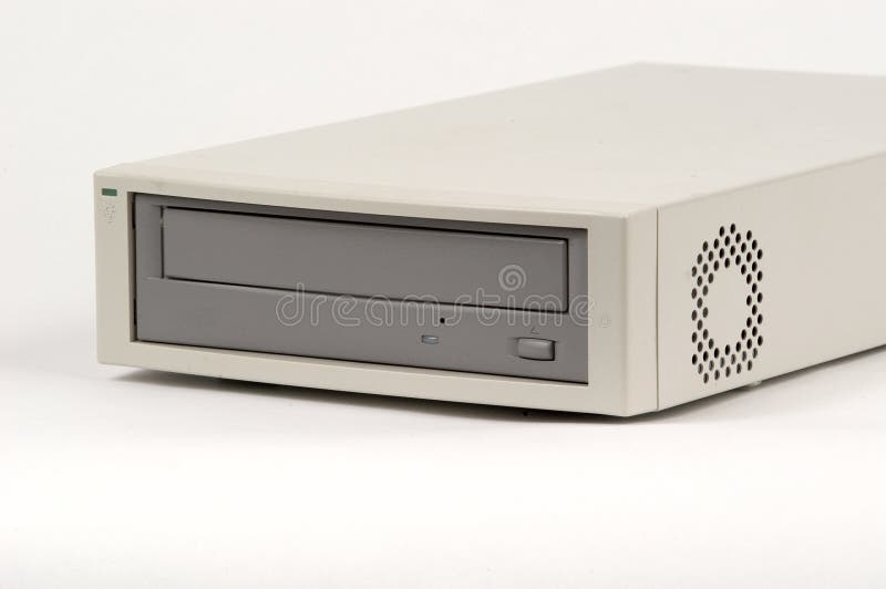 Vroege Externe CD speler stock foto. Image of computer, schijf - 8172
