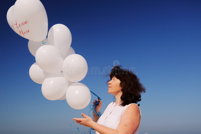 Portret Van Mooie Echte 45 Jaar Oude Vrouwen Stock Foto - Image of haar ...