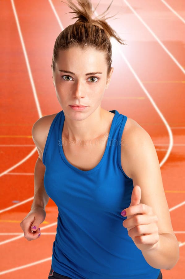 Vrouw het Lopen stock afbeelding. Image of vorm, jogger - 30735177
