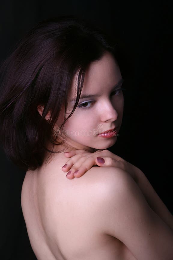 Vrouw met blote rug stock afbeelding. Image of wijfje - 8623647