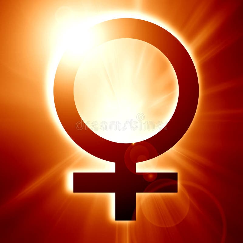 Vrouwelijk symbool stock illustratie. Illustration of samenvatting ...