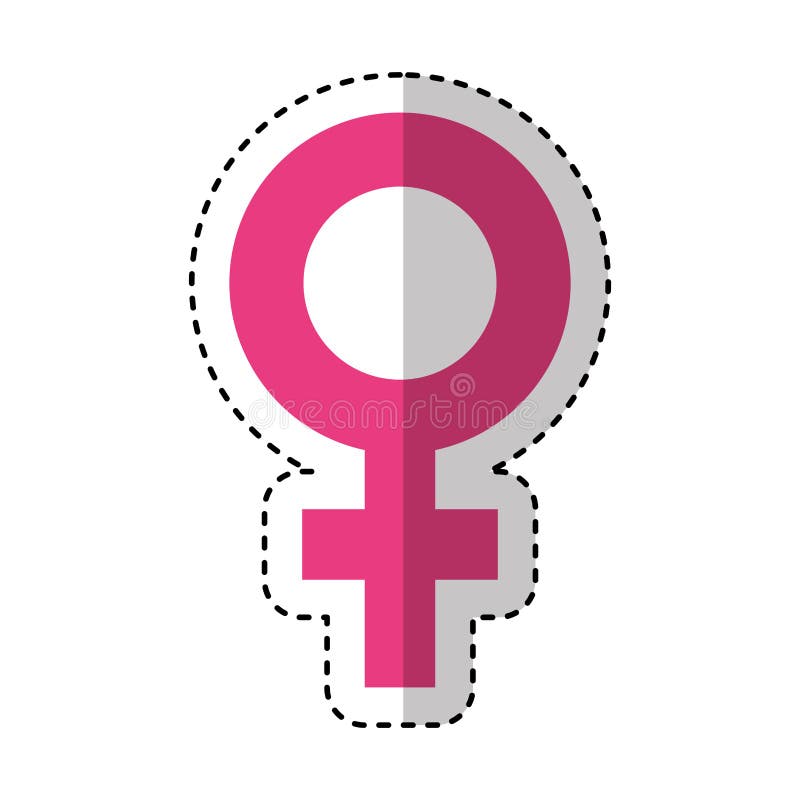 Vrouwelijk Symbool Geïsoleerd Pictogram Vector Illustratie ...