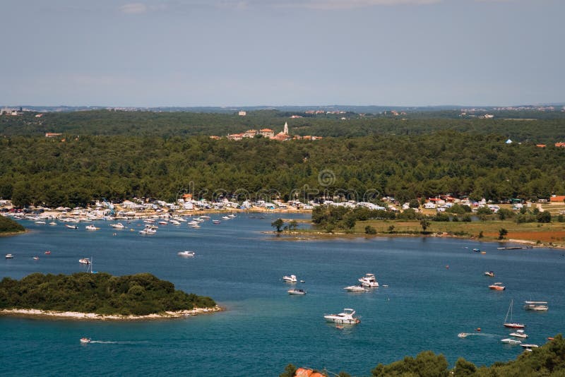 Vrsar harbor stock image. Image of island, heritage, landscape - 15775817