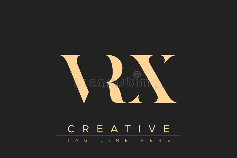 VRX Abstract Letter Logo Design Stock Illustration - Illustration of ...