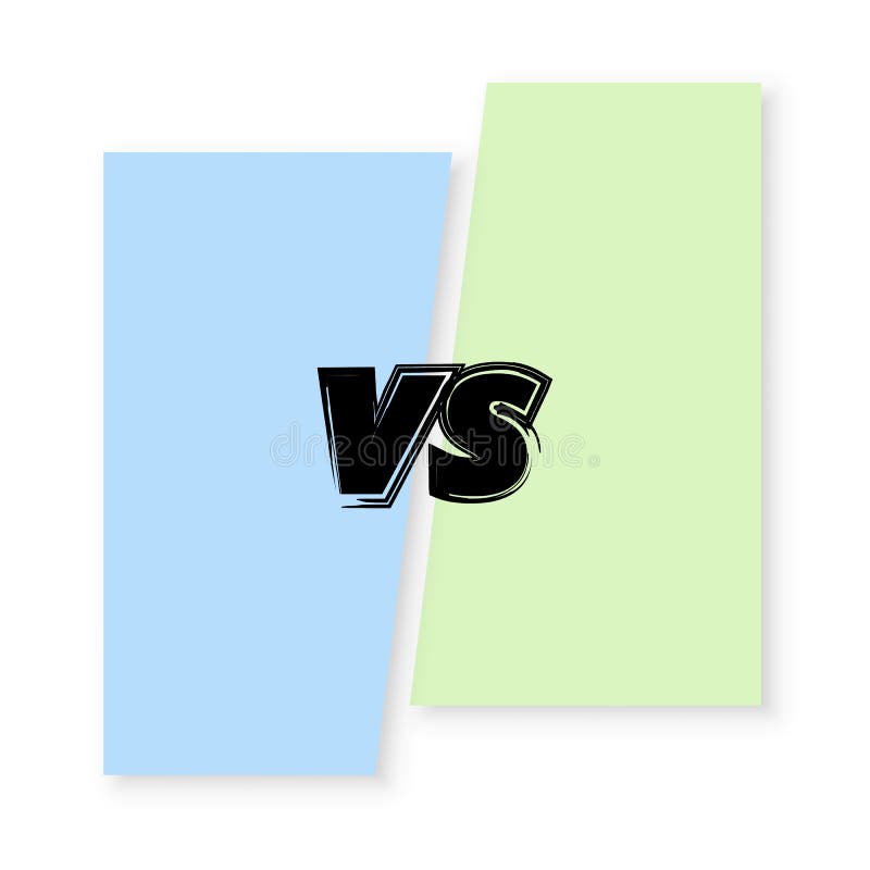 VS banner. Versus screen. stock vector. Illustration of icon - 110736201