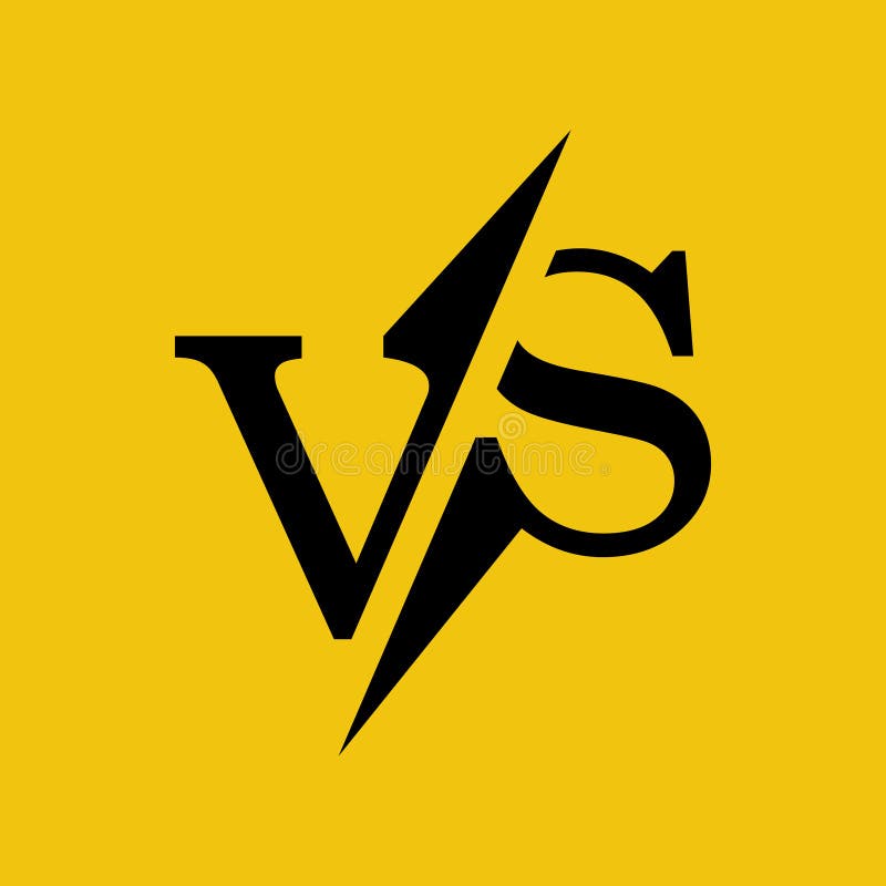 Vs icon Versus duel Symbol stock vector. Illustration of design - 236157952