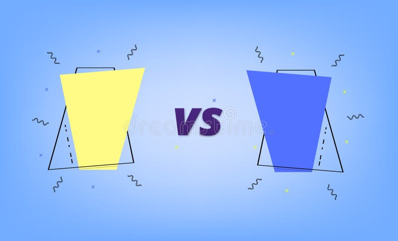VS Card. Versus Screen. Vector Illustration. Stock Vector ...