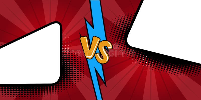 Vs Comic Background. Pop Art Style Stock Vector - Illustration of comic ...