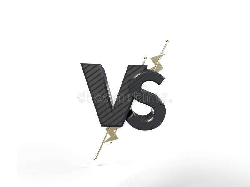 VS Current View with White Background,3D Render Stock Illustration ...