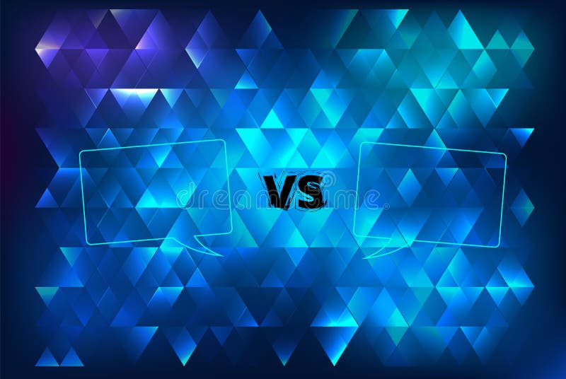 Versus Card. VS Horizontal Banner. Vector Illustration. Stock Vector ...