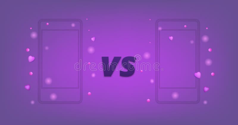 Versus Card. VS Horizontal Banner. Vector Illustration. Stock Vector ...