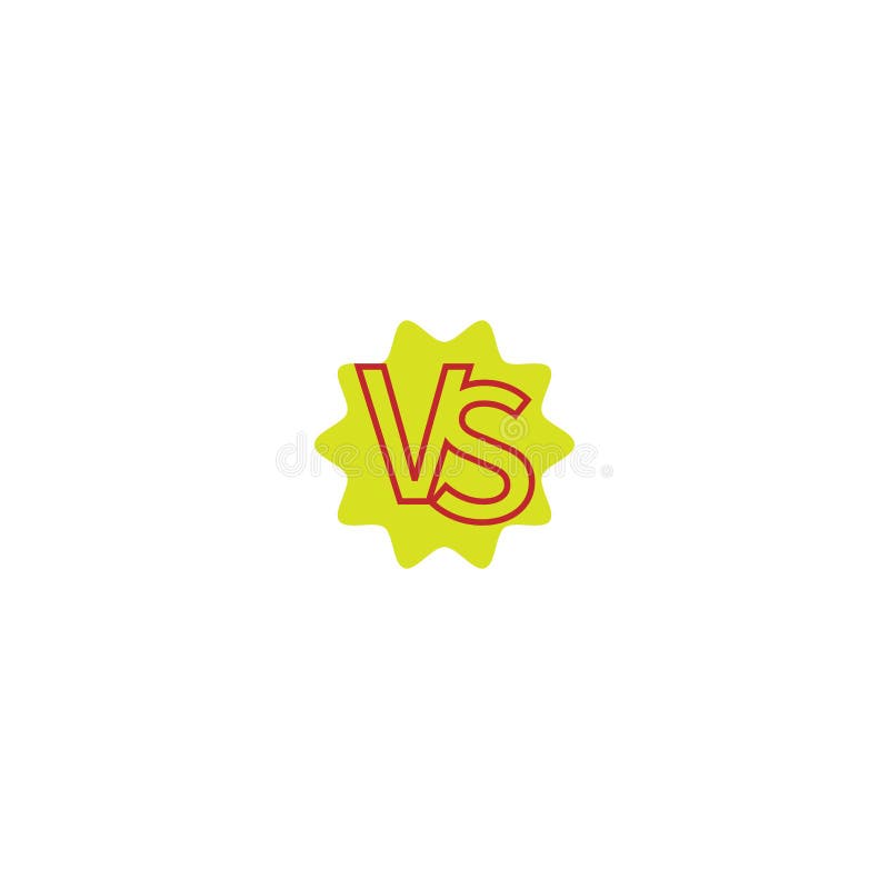 VS Icon Design Template Vector Stock Illustration - Illustration of ...